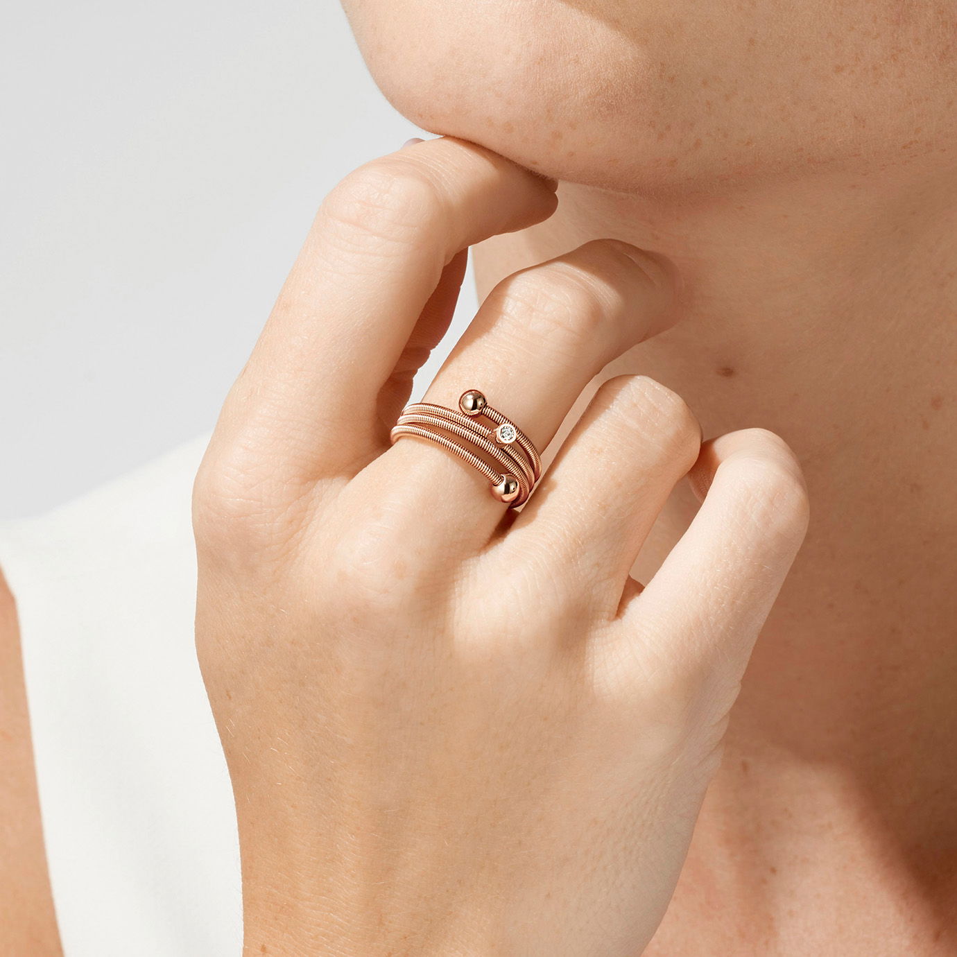 Niessing Colette C Embrace Ring 3-fach mit Fassung